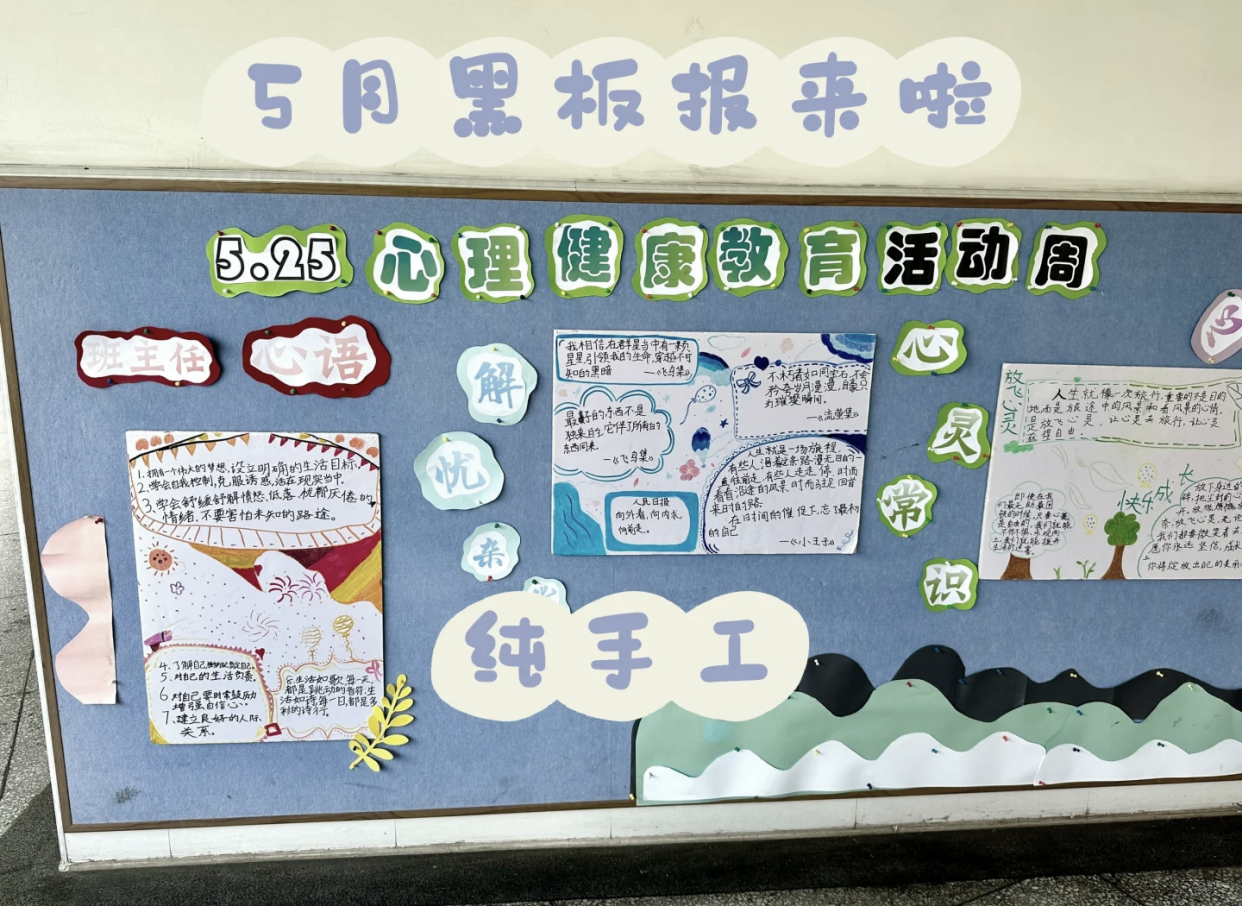 5 25心理健康活动周板报设计🎨
