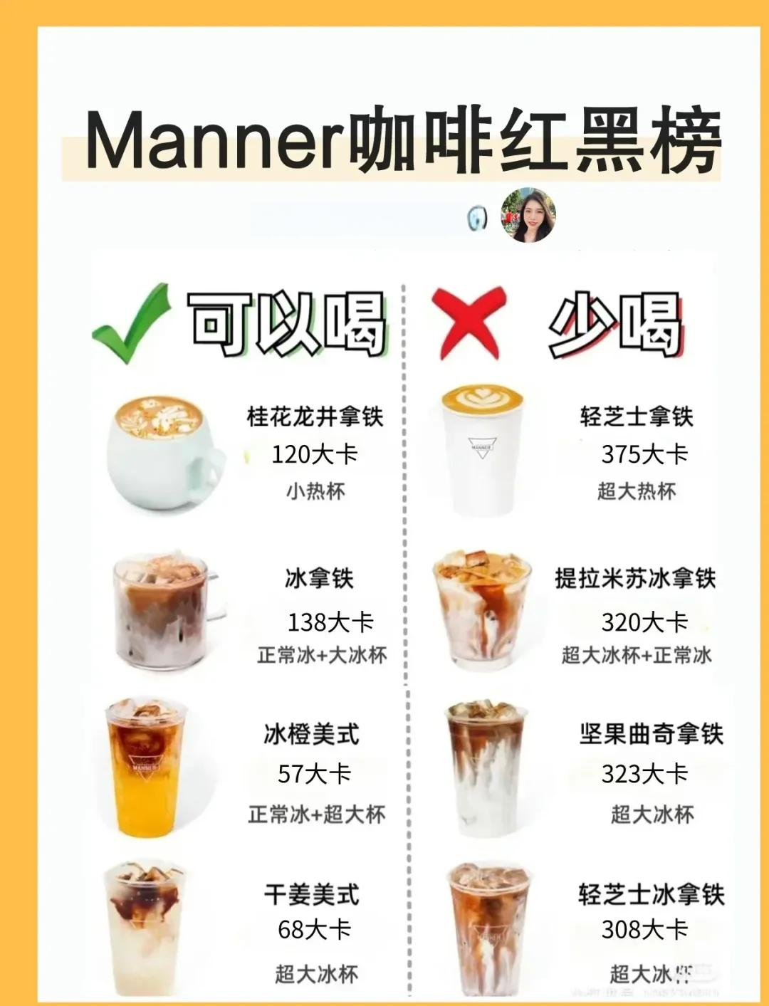 减脂期间Manner咖啡推荐与避坑指南