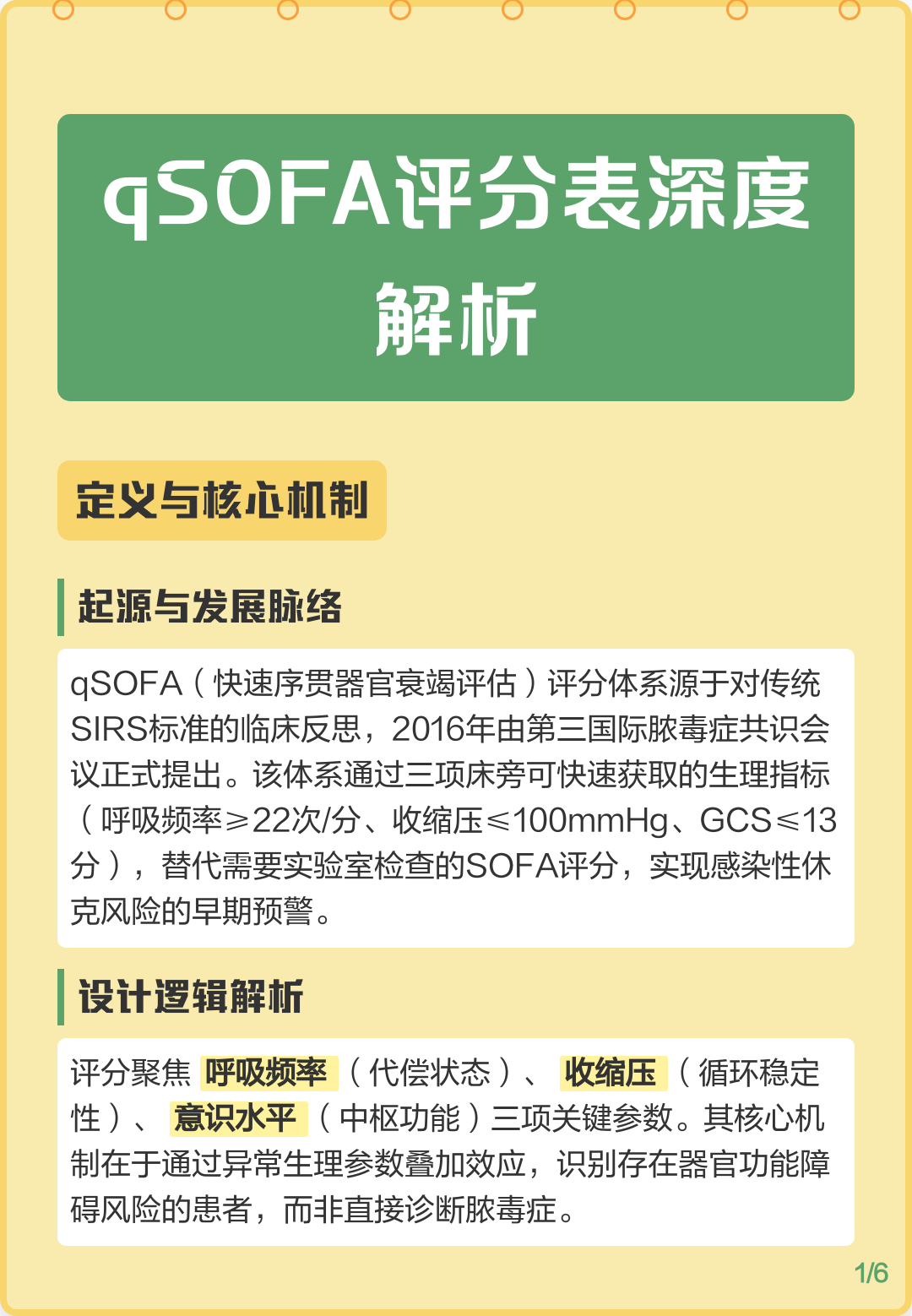 qSOFA评分表深度解析