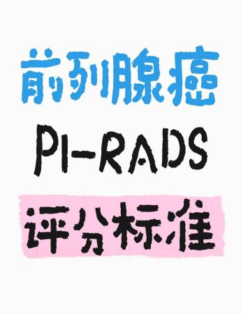前列腺癌PI-RADS评分标准详解