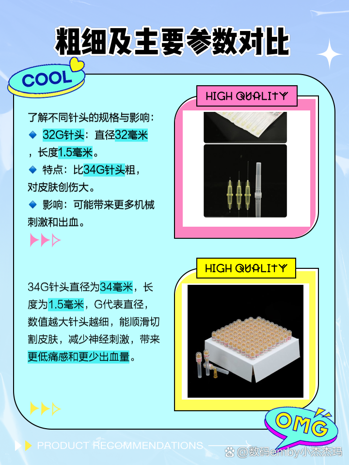 针头32g跟34g有啥区别