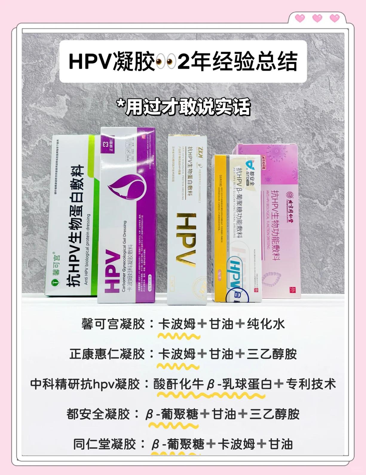 hpv凝胶推荐：5款热门产品效果对比