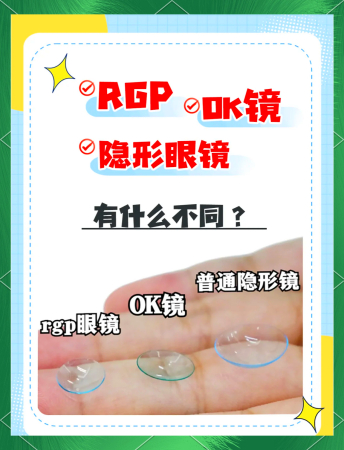 OK镜、RGP、隐形眼镜有啥区别？